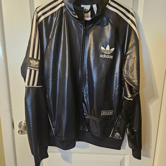 adidas | Jackets & Coats | Mens Addias Chile 2 Track Jacket Black ...